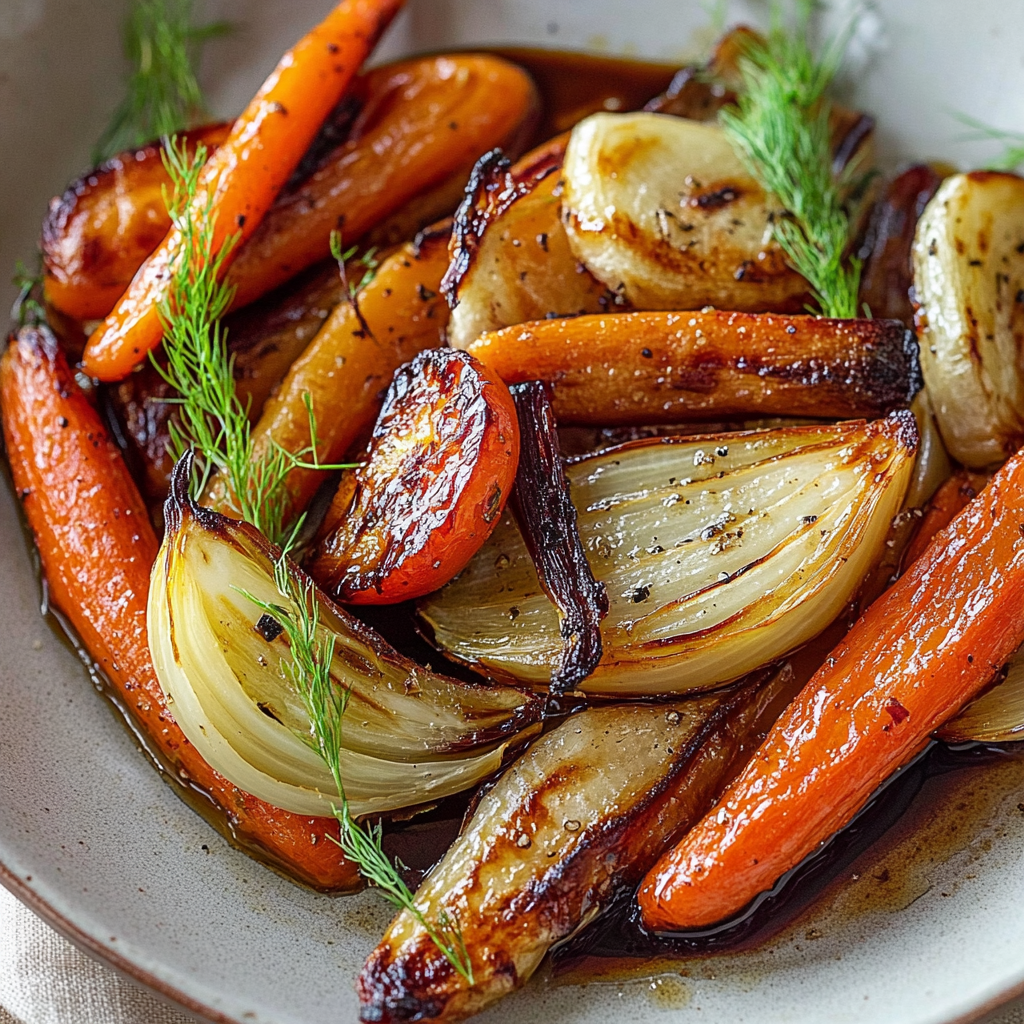 Delicious Balsamic Roasted Fennel and Carrots Recipe