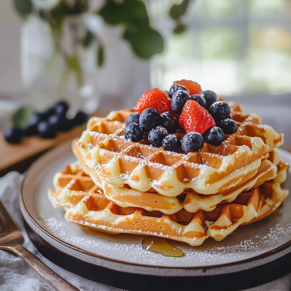 Fluffy Buttermilk Waffles Recipe