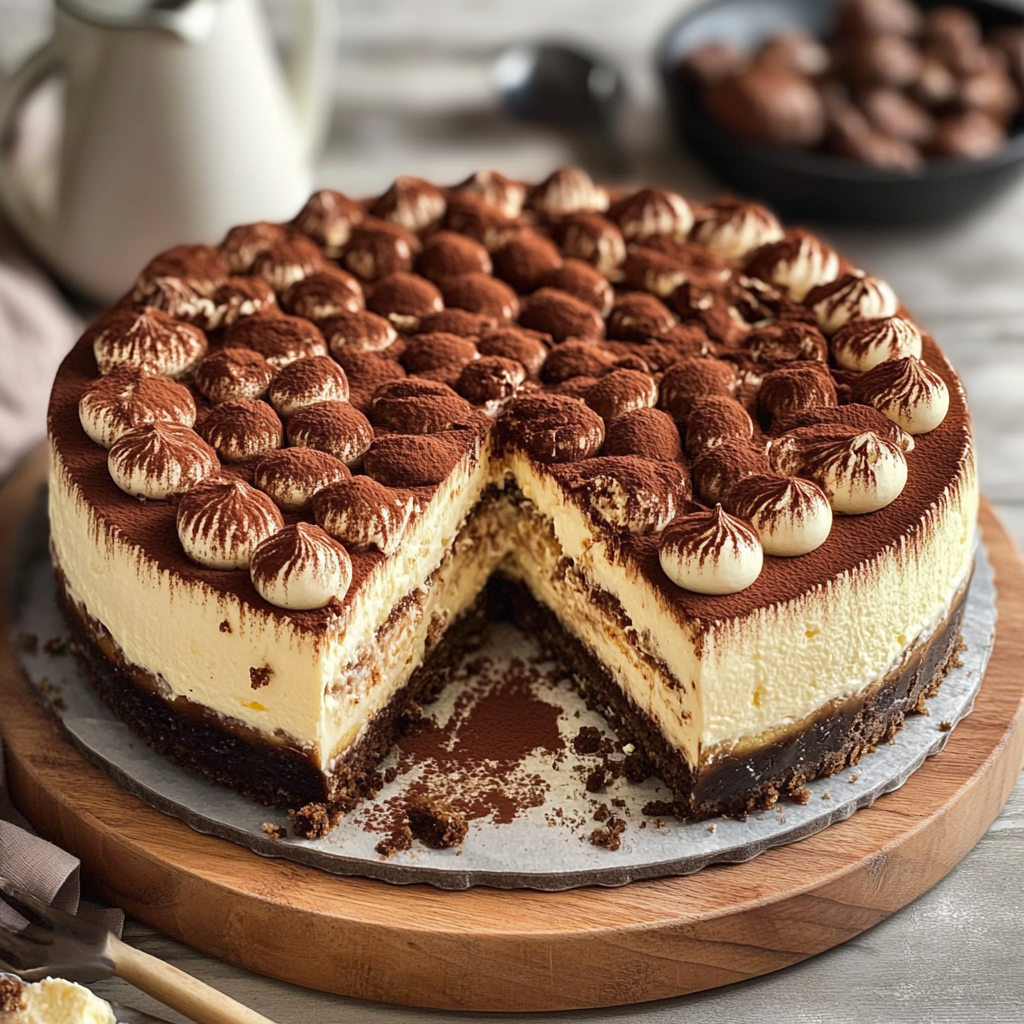 Indulge in Decadent Tiramisu Cheesecake Recipe