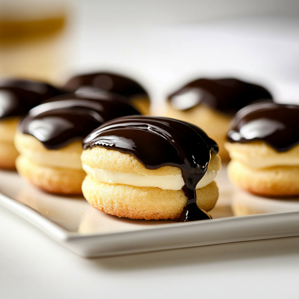 Boston Cream Pie Cookie Bites: Delicious Bite-Sized Treats