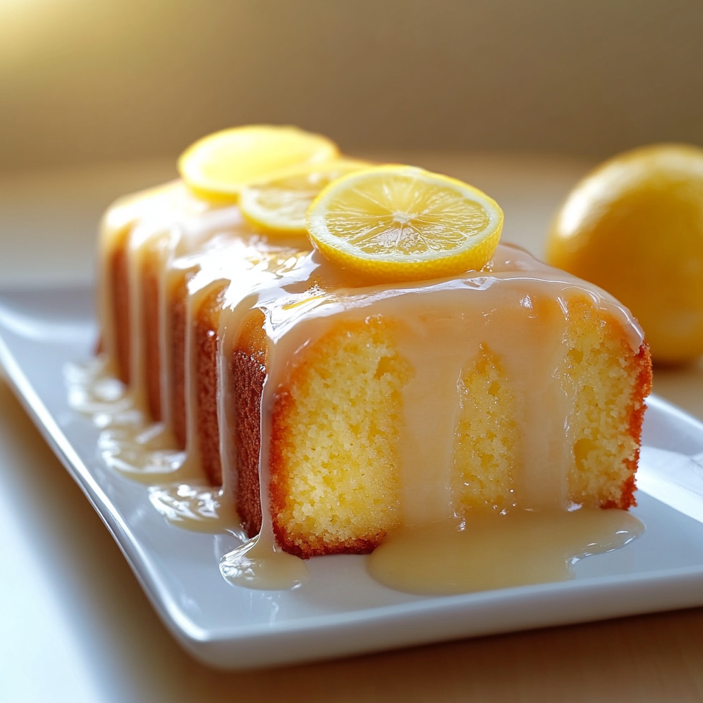 iced lemon cake