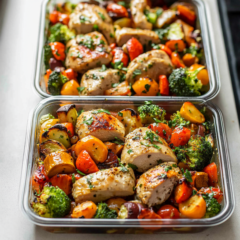 Easy Chicken and Vegetable Meal Prep