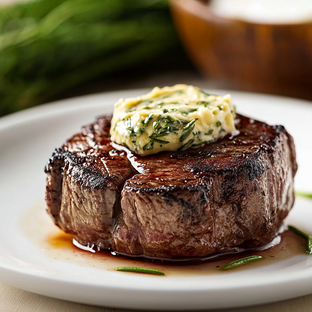 Perfect Filet Mignon with Garlic Herb Butter Recipe