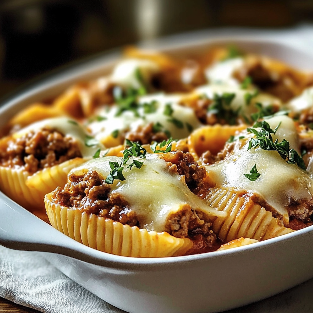 Easy Stuffed Pasta Shells with Ground Beef Recipe
