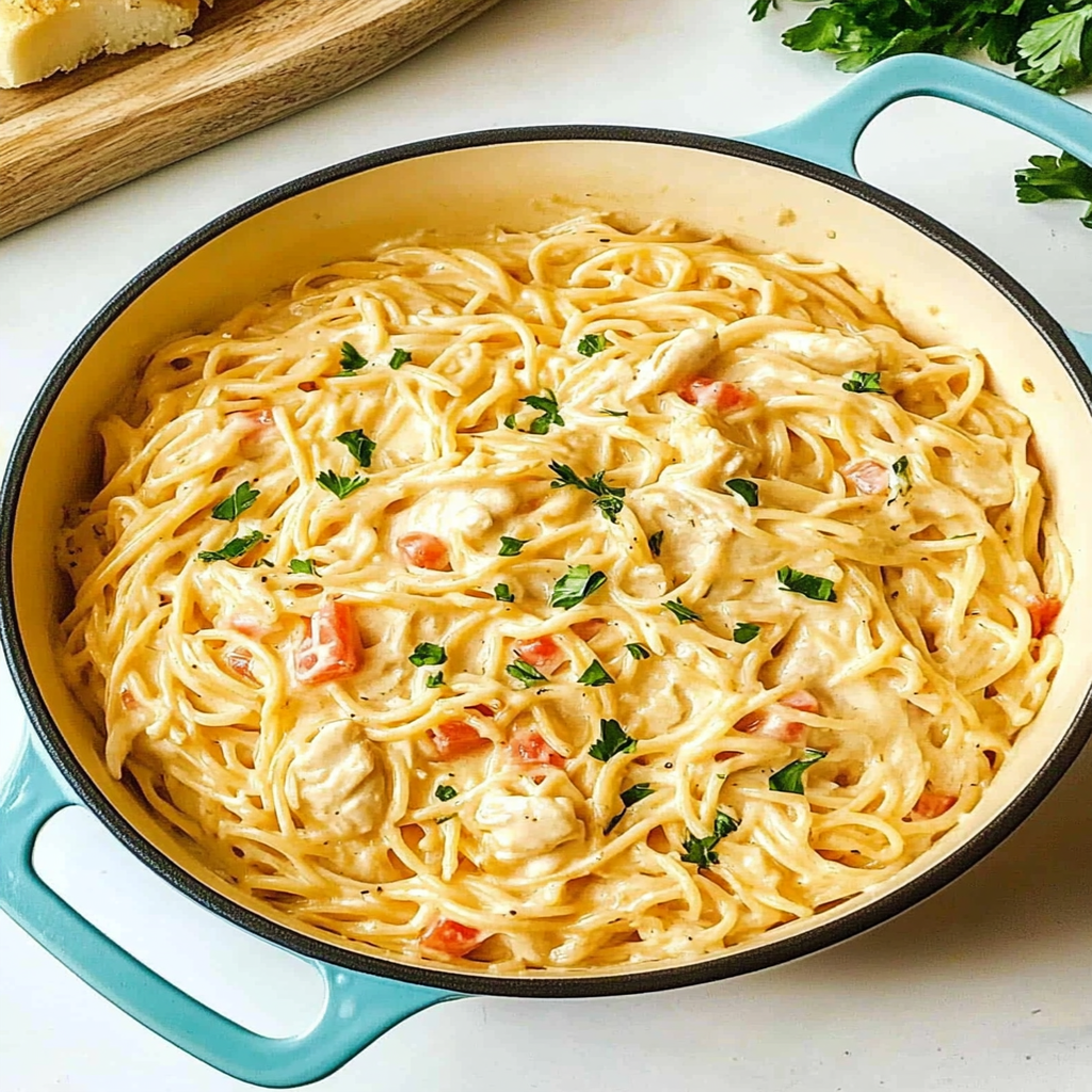 Chicken Spaghetti with Rotel