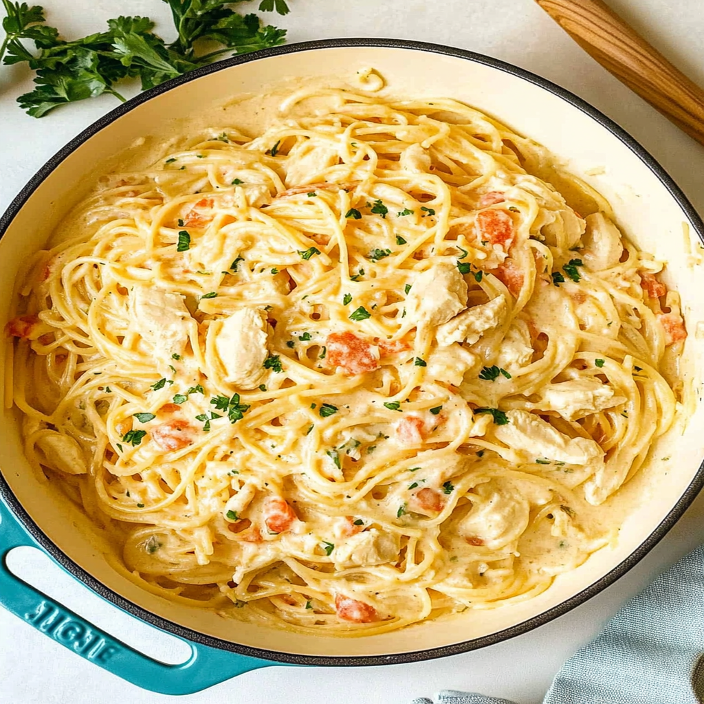 Chicken Spaghetti with Rotel