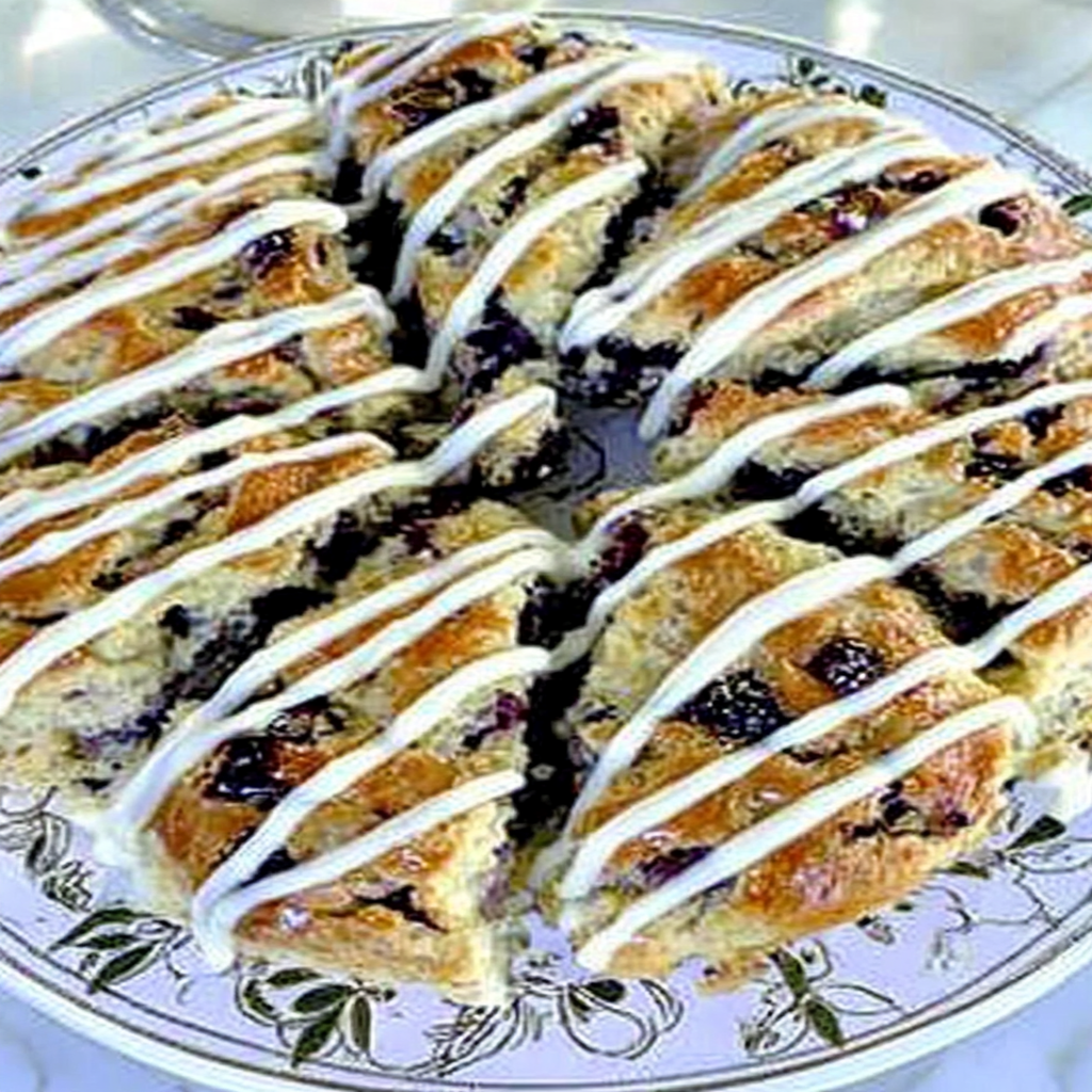 Huckleberry Glazed Scones