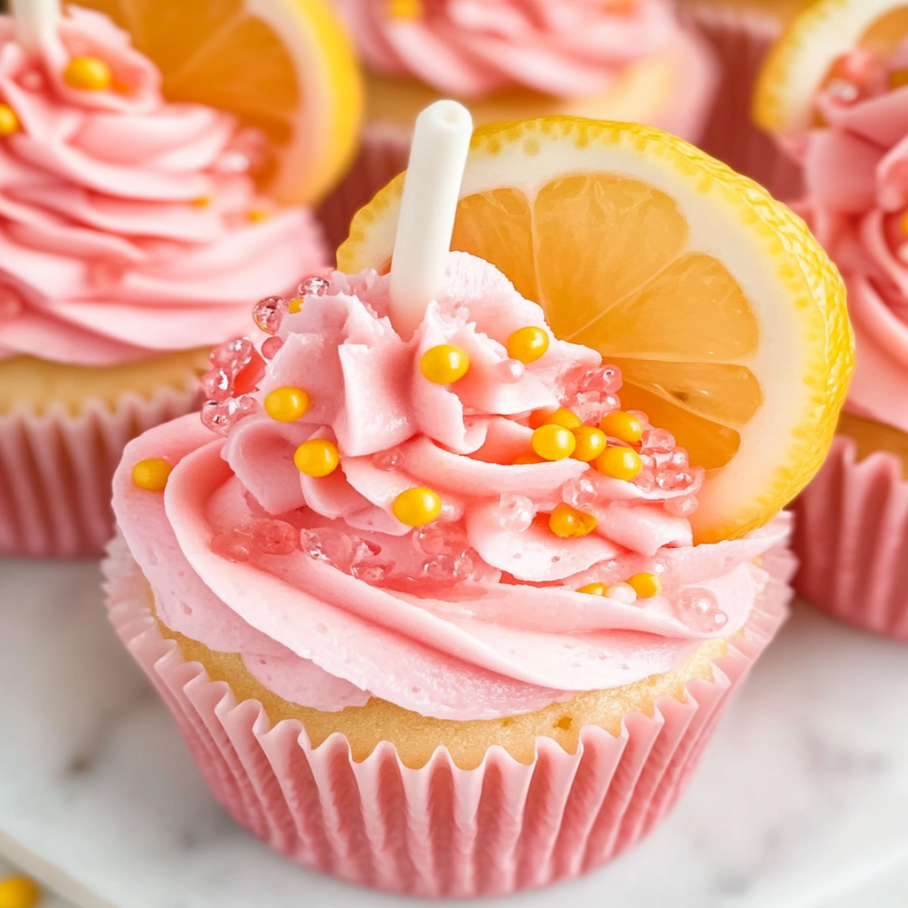 Pink Lemonade Summer Cupcakes