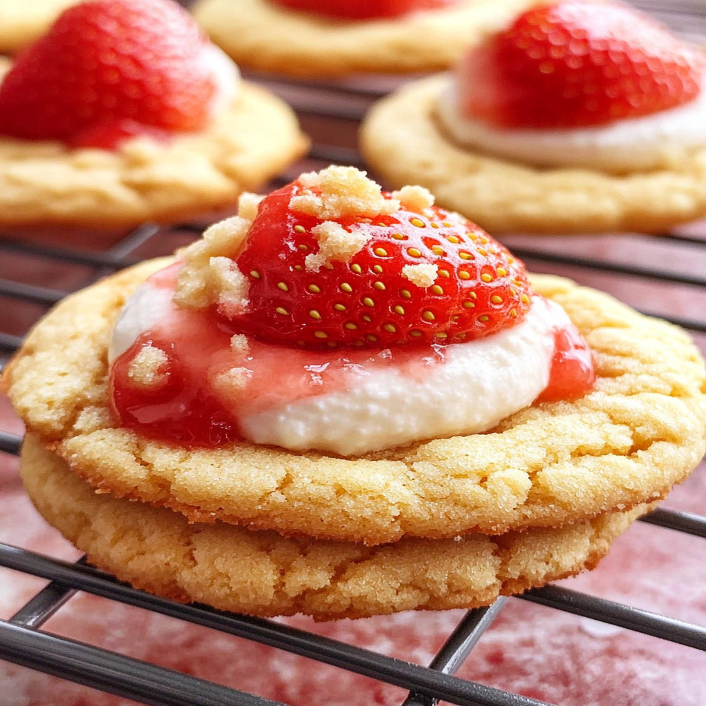 Strawberry Shortcake Summer Cookies