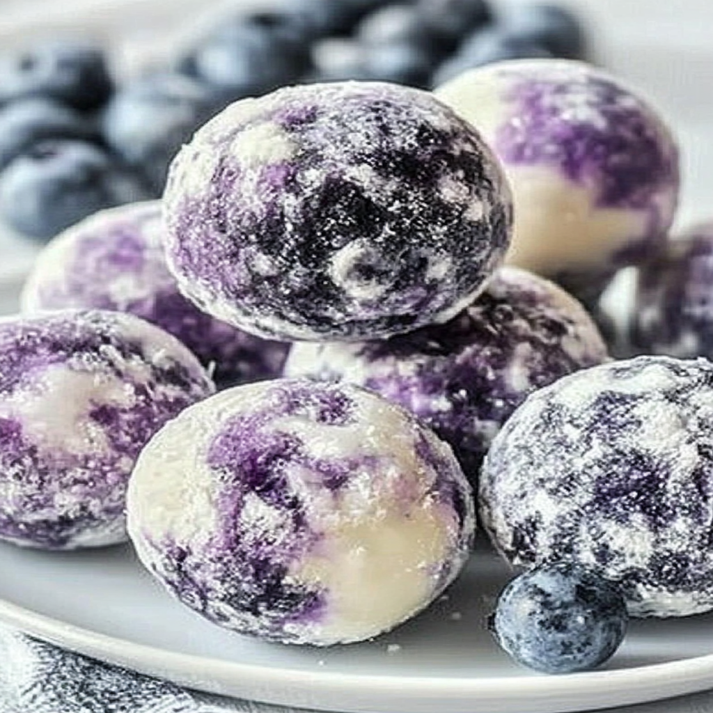 White Chocolate Blueberry Truffles