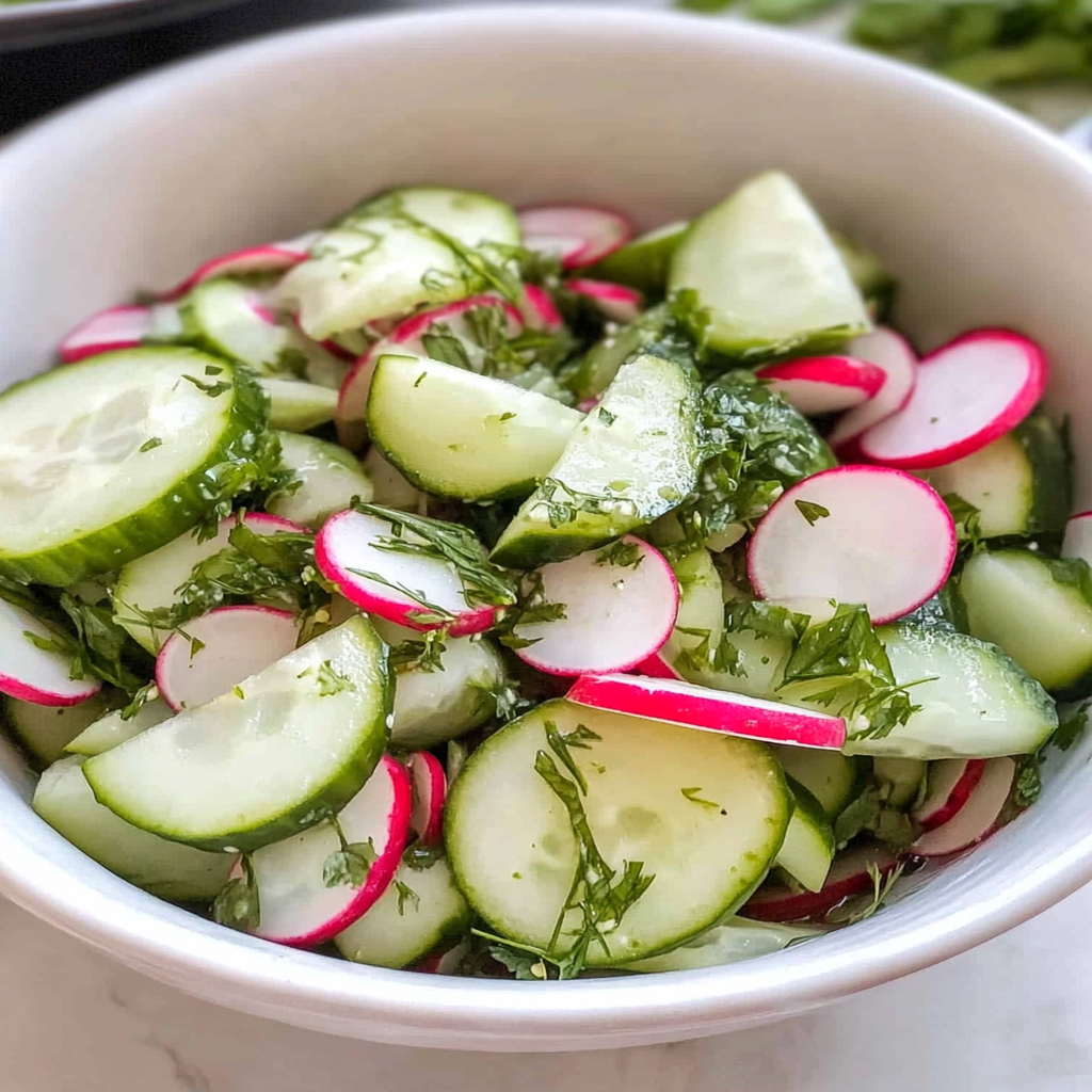 Cucumber Salad with Radish and Lime Zest