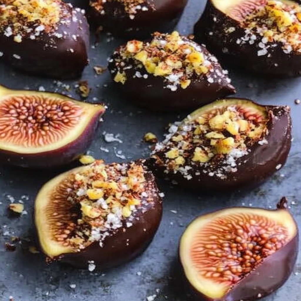 Dark Chocolate Dipped Figs