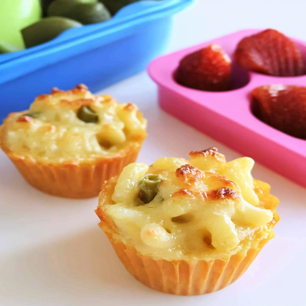 Mac and Cheese Muffins for Lunch Boxes