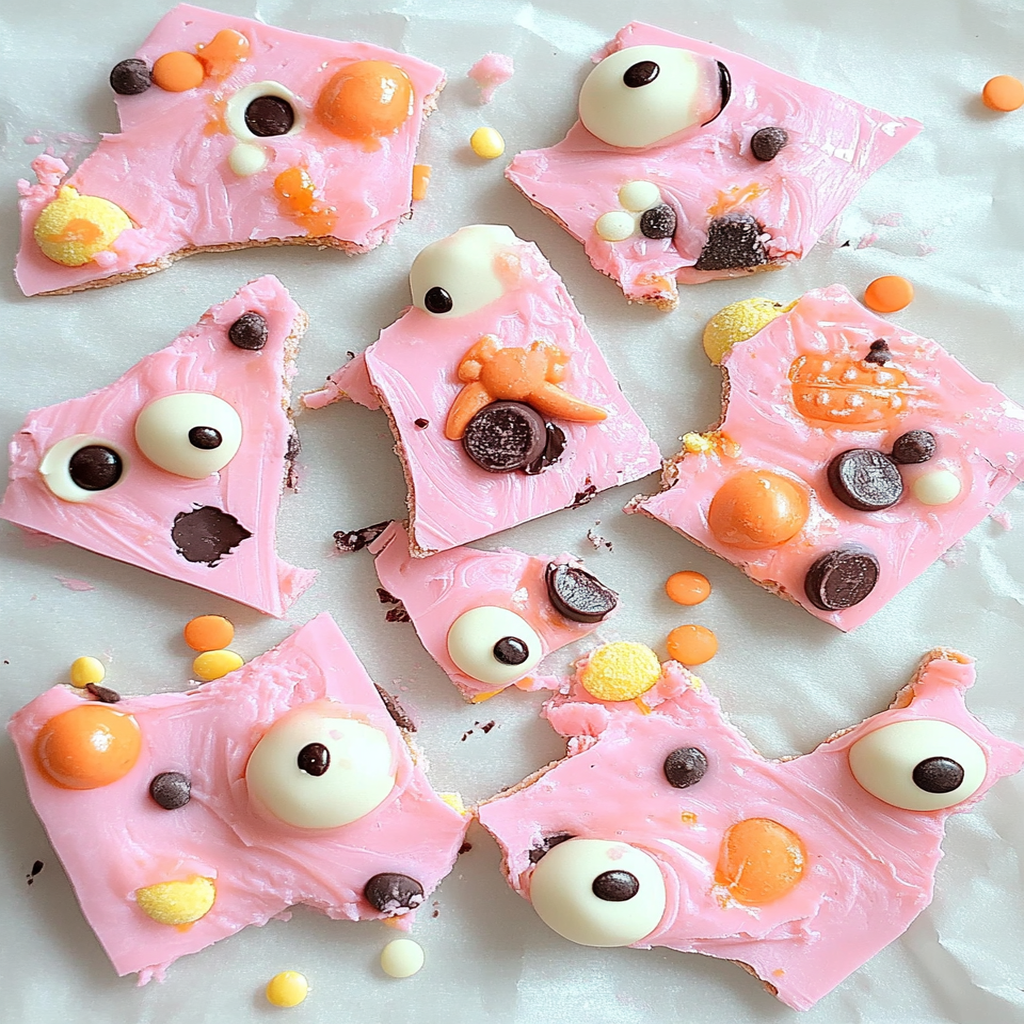 Pastel Halloween Candy Bark