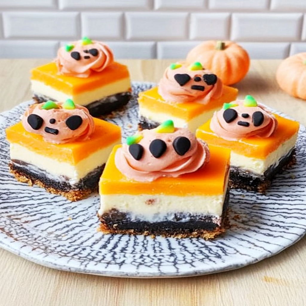 Pastel Halloween Cheesecake Bites