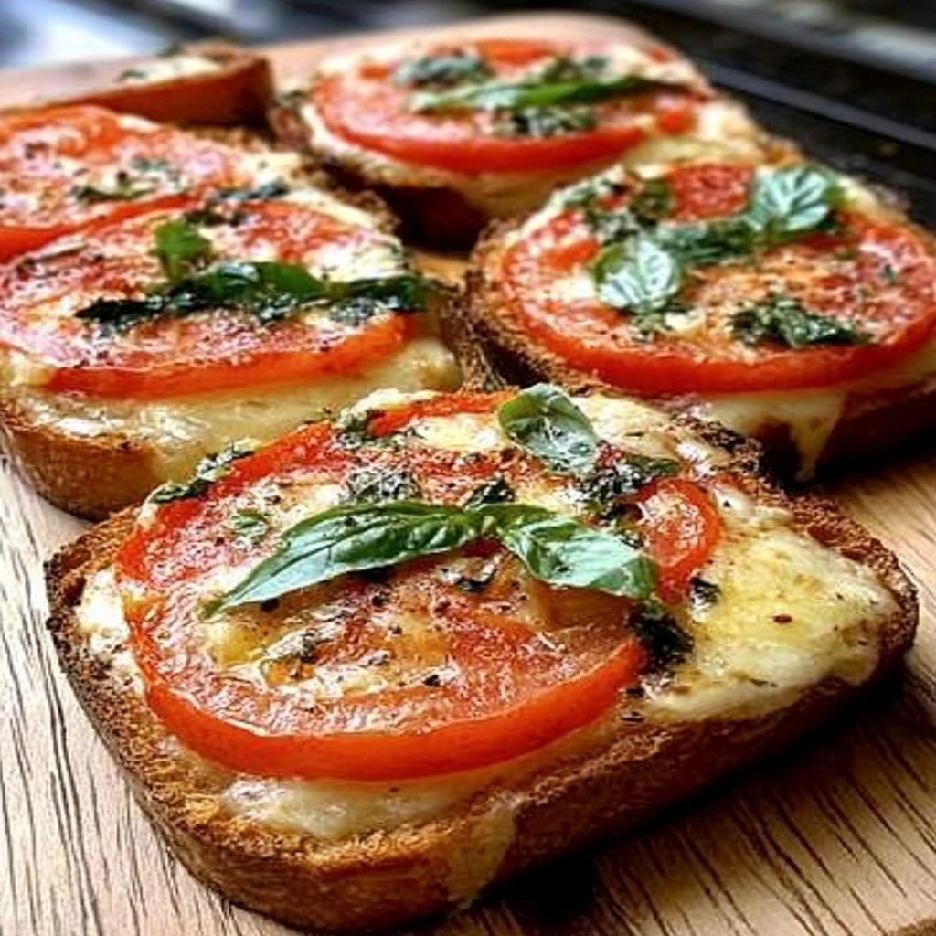 Tomato Basil Garlic Bread
