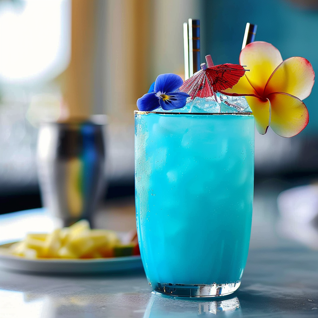 Blue Hawaiian Mocktail