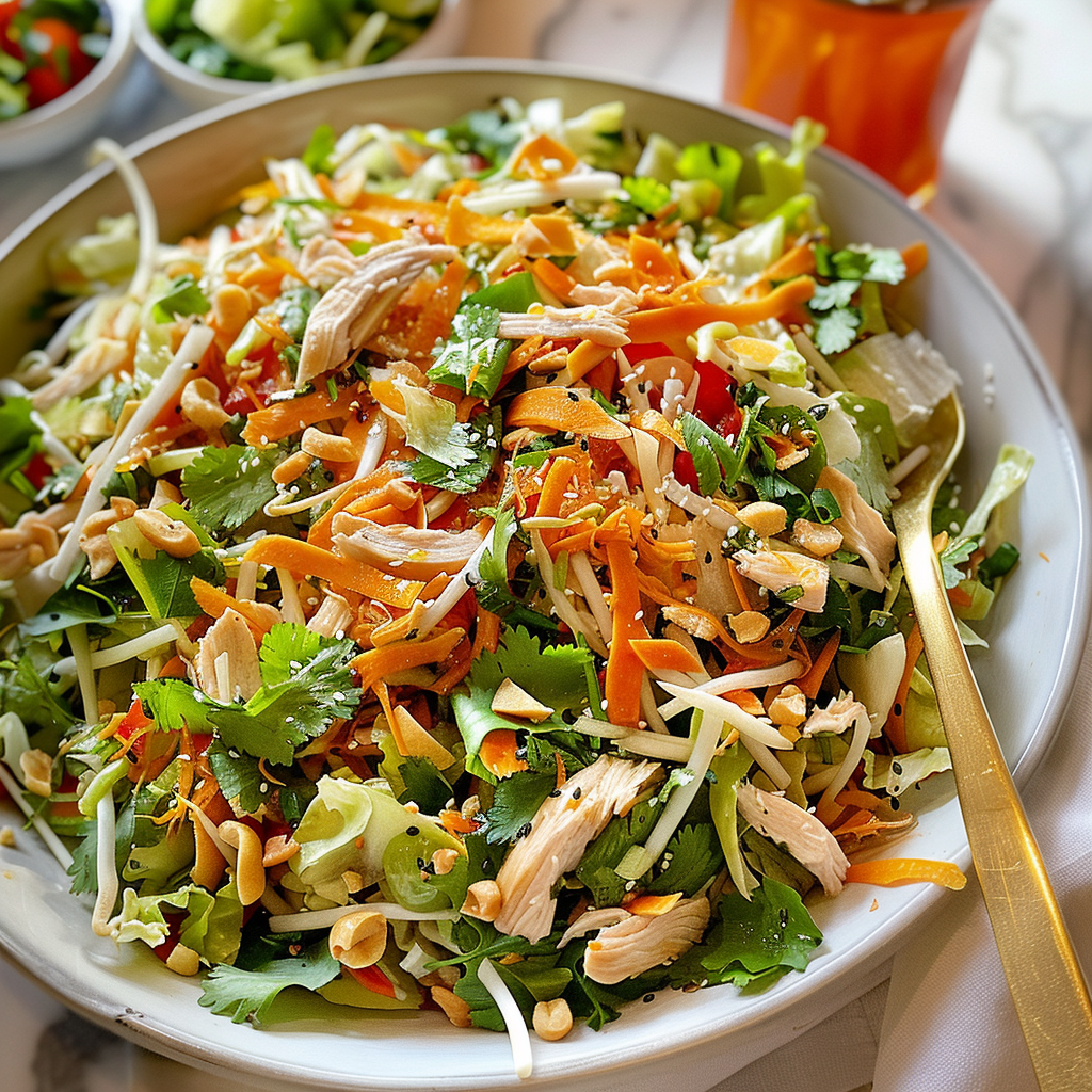 Deliciously Easy Chinese Chicken Chopped Salad