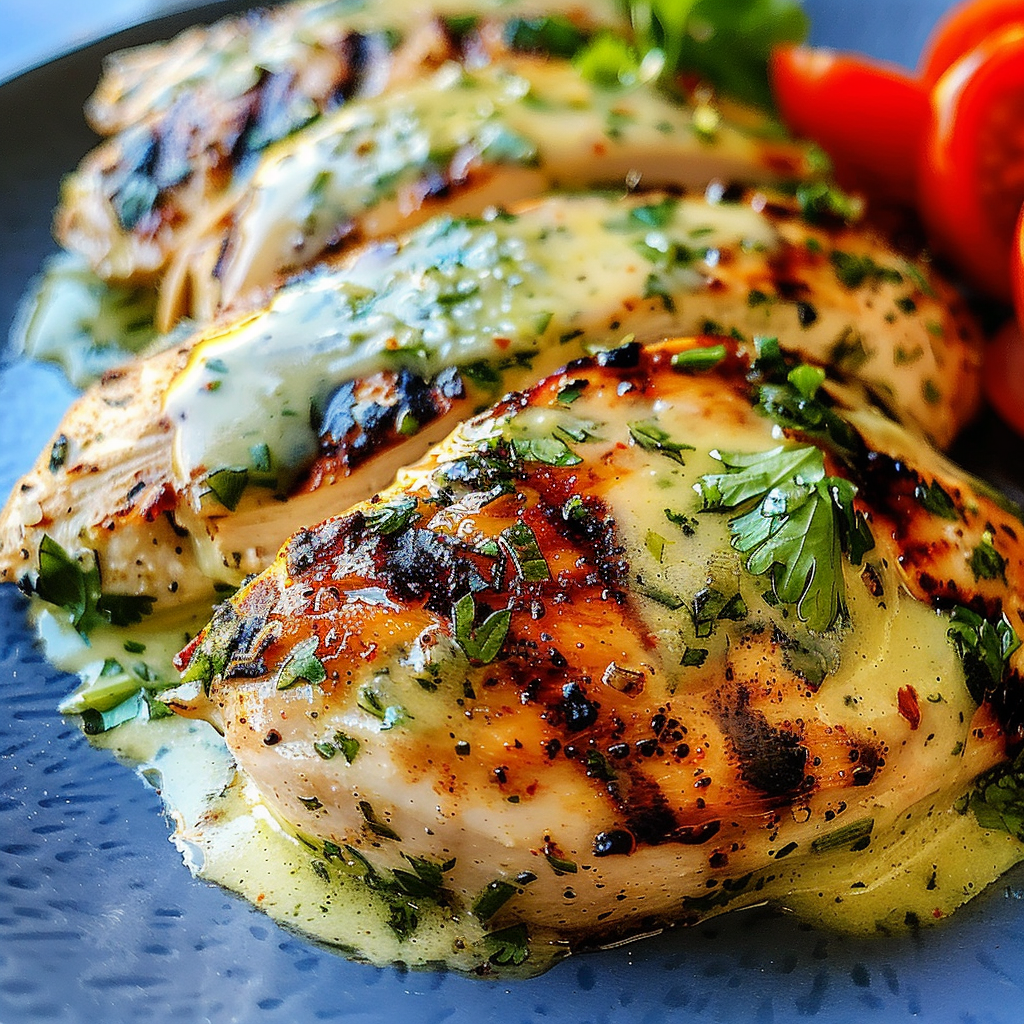 Grilled Salsa Verde Pepper Jack Chicken Recipe