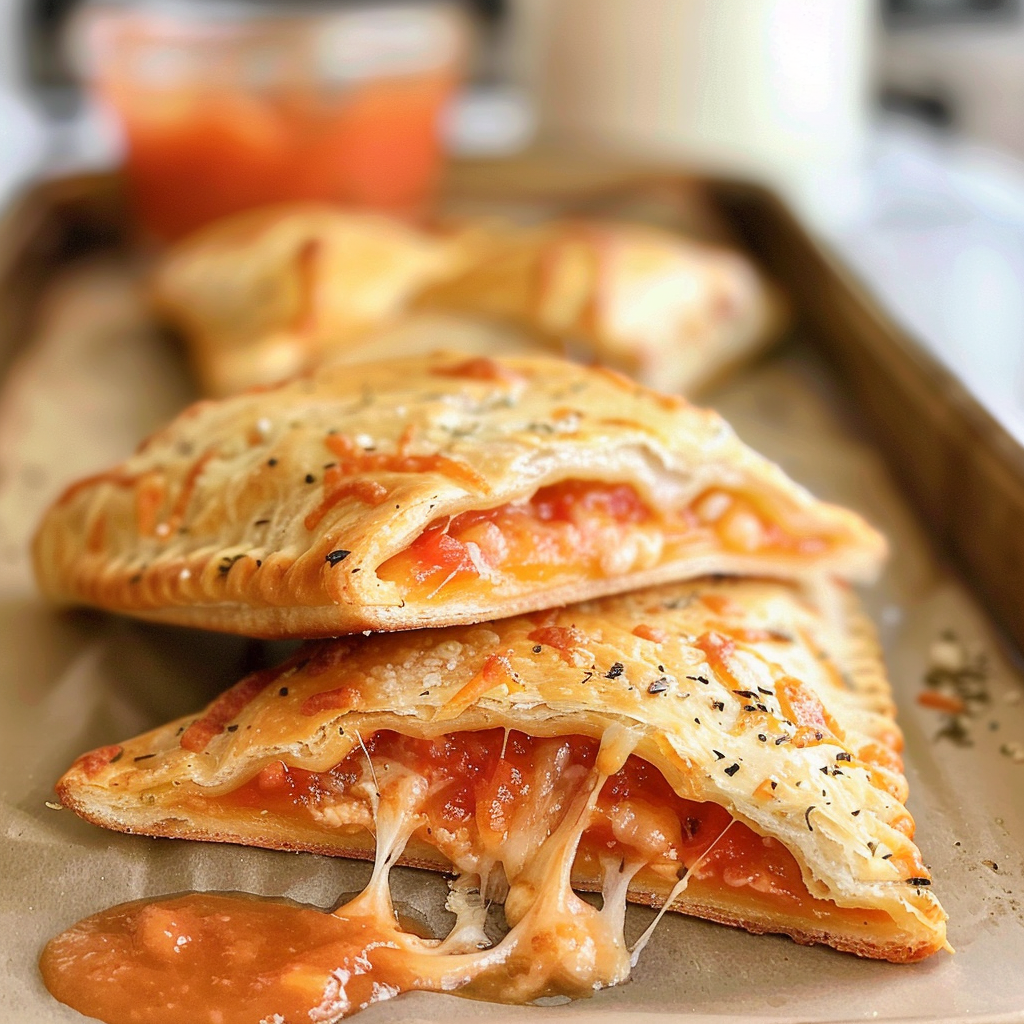 Homemade Easy Cheesy Pizza Pockets