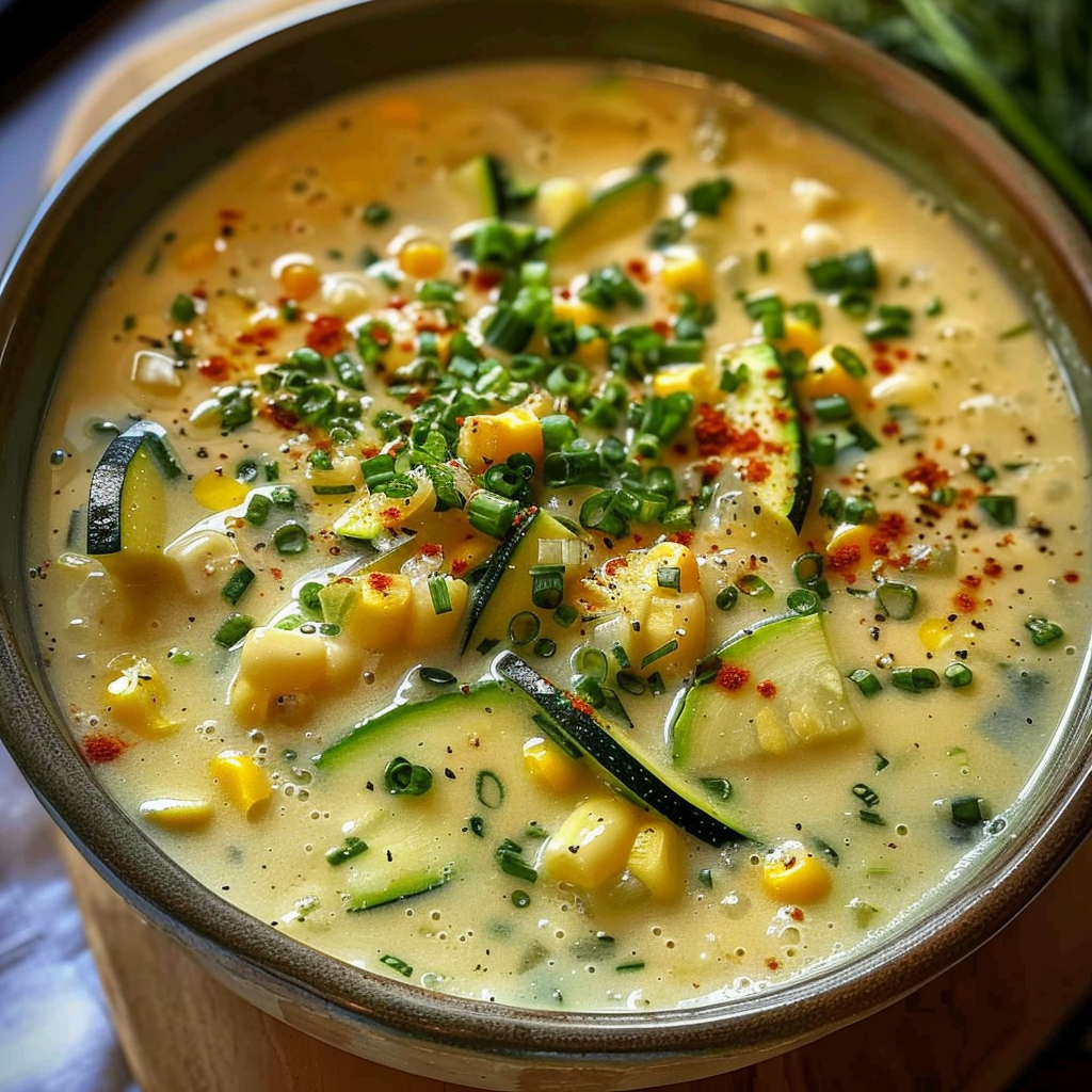 Summer Corn and Zucchini Chowder