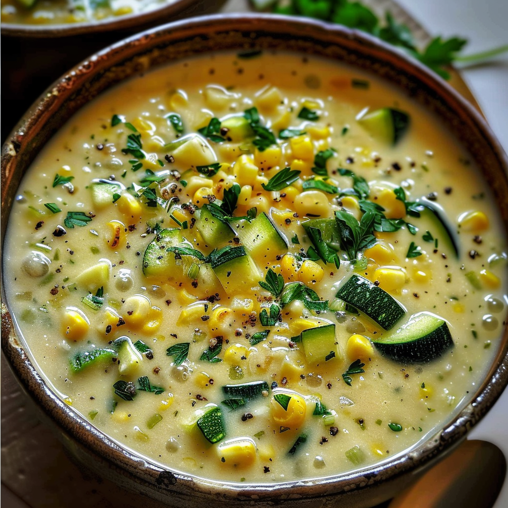 Summer Corn and Zucchini Chowder