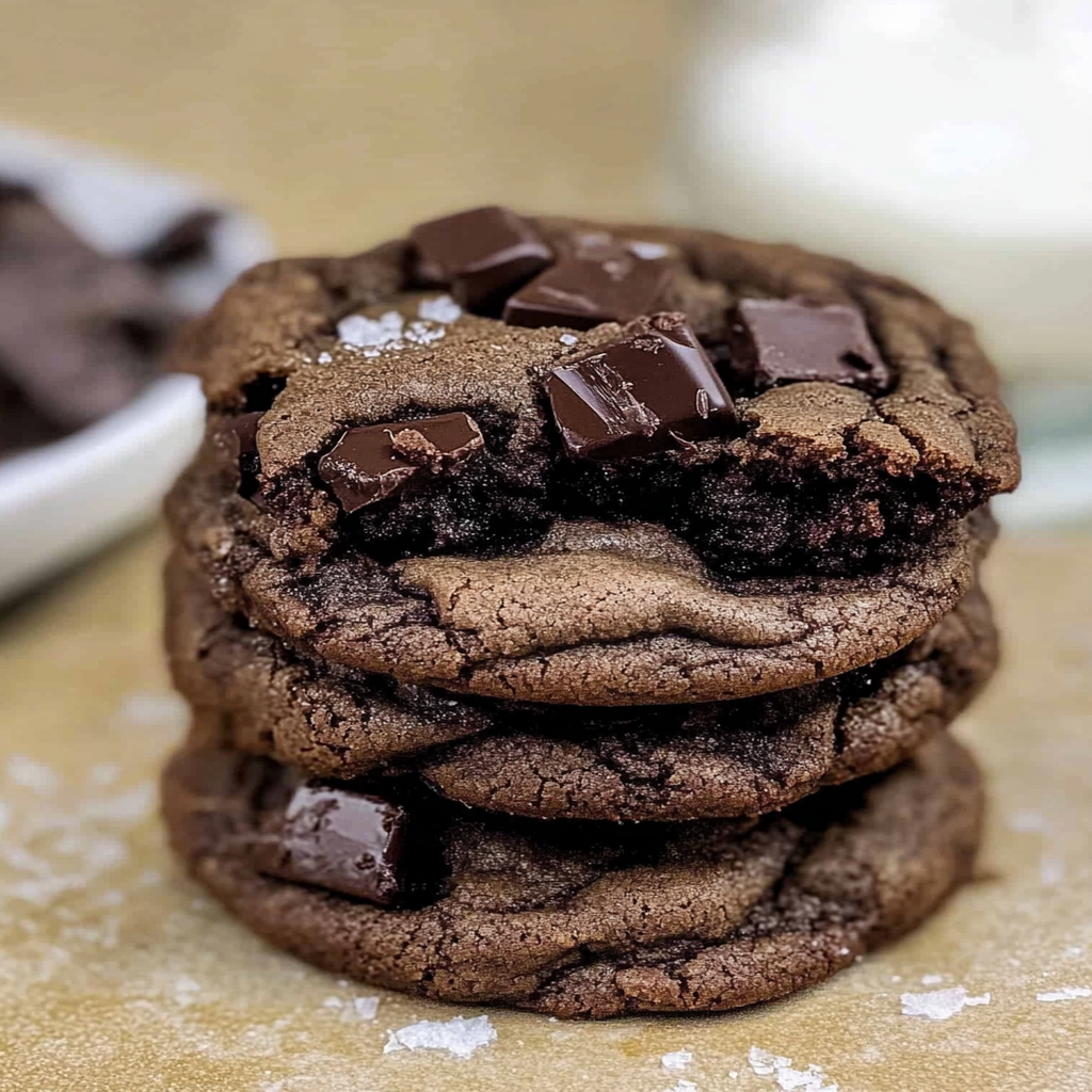 Triple Chocolate Chunk Cookies