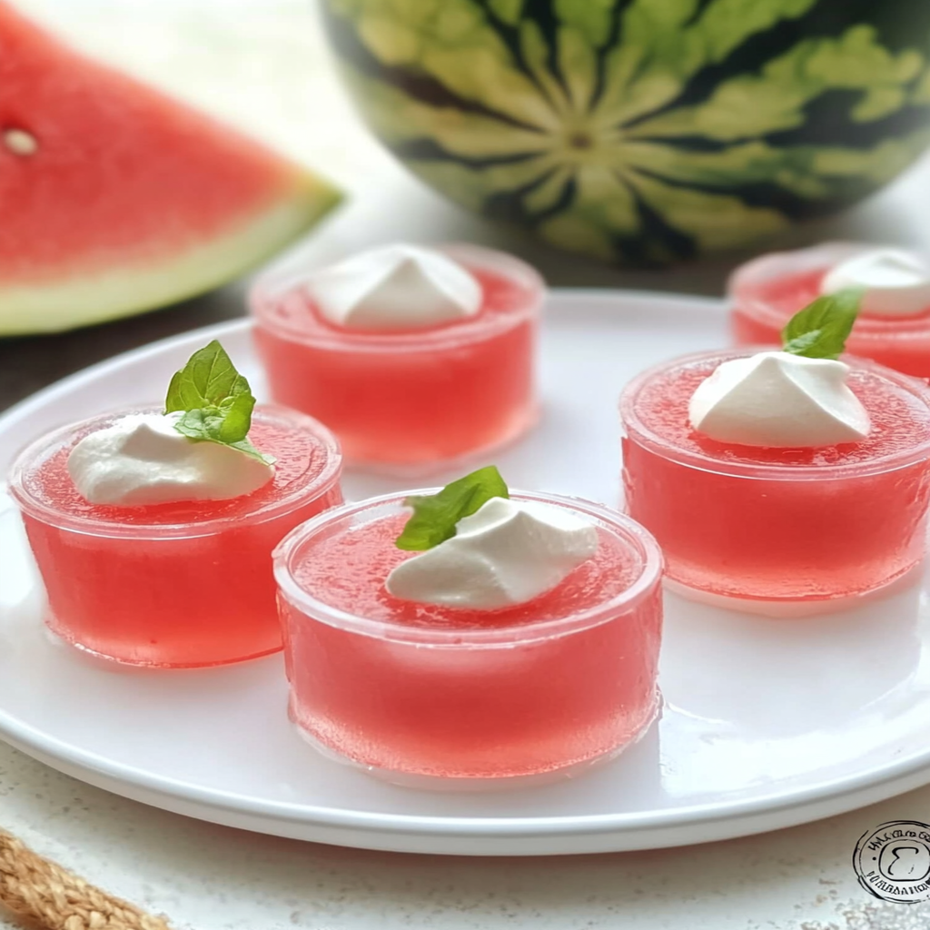 Watermelon Jello Cubes