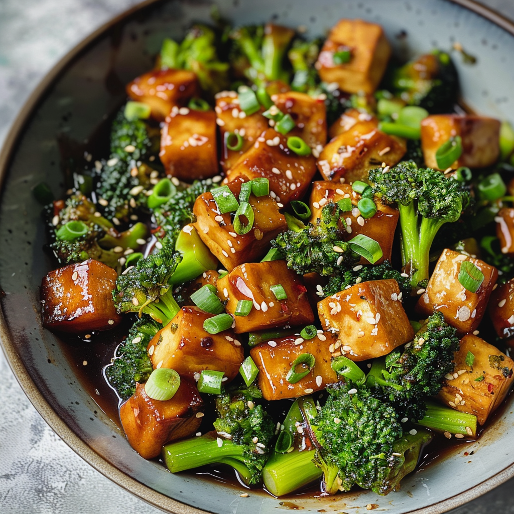 Tofu and Broccoli Stir-Fry