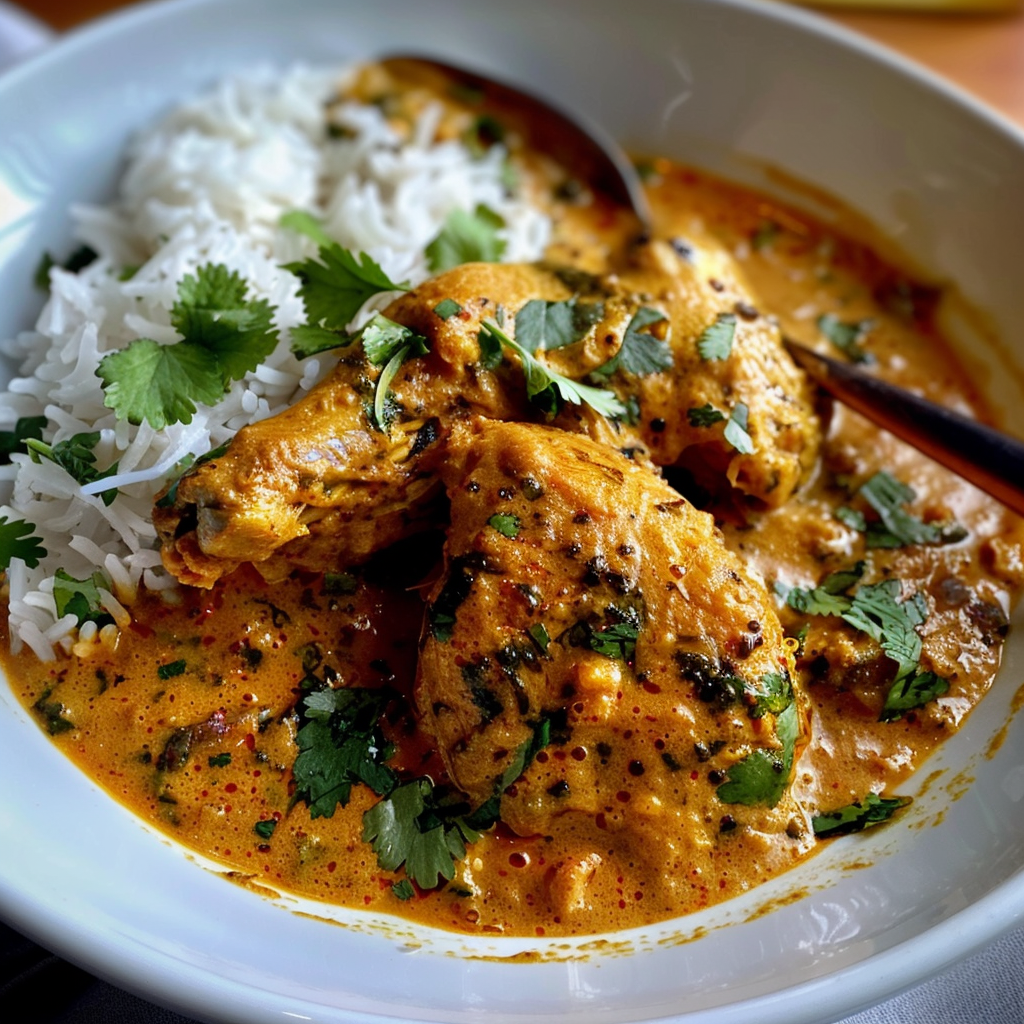 Indian Butter Pheasant with Coconut Curry