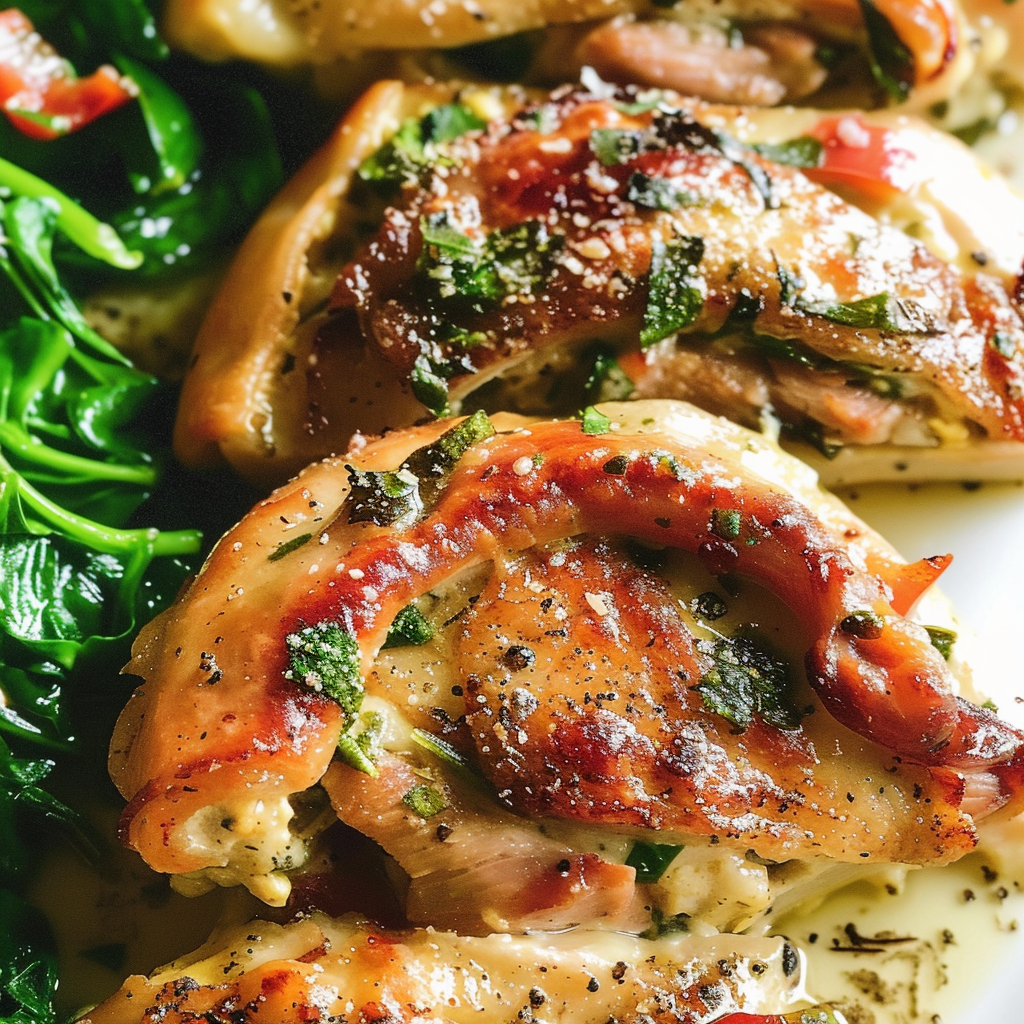 Pheasant Recipes Florentine with Spinach