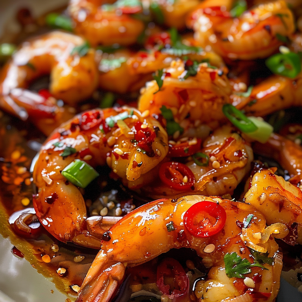 Asian Chilli Garlic Prawns