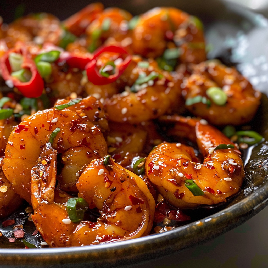 Asian Chilli Garlic Prawns