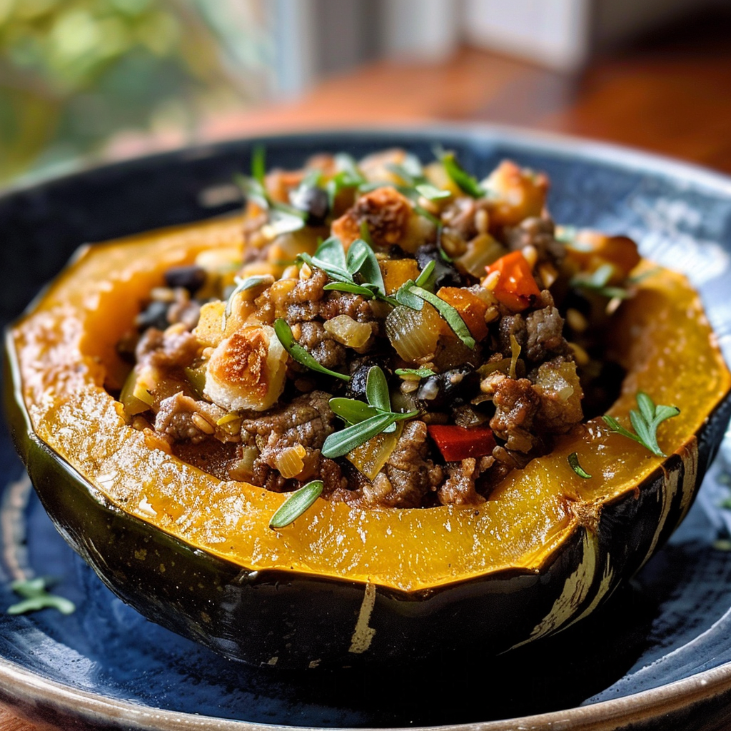 Hearty Beef Stuffed Acorn Squash For A Cozy Fall Dinner