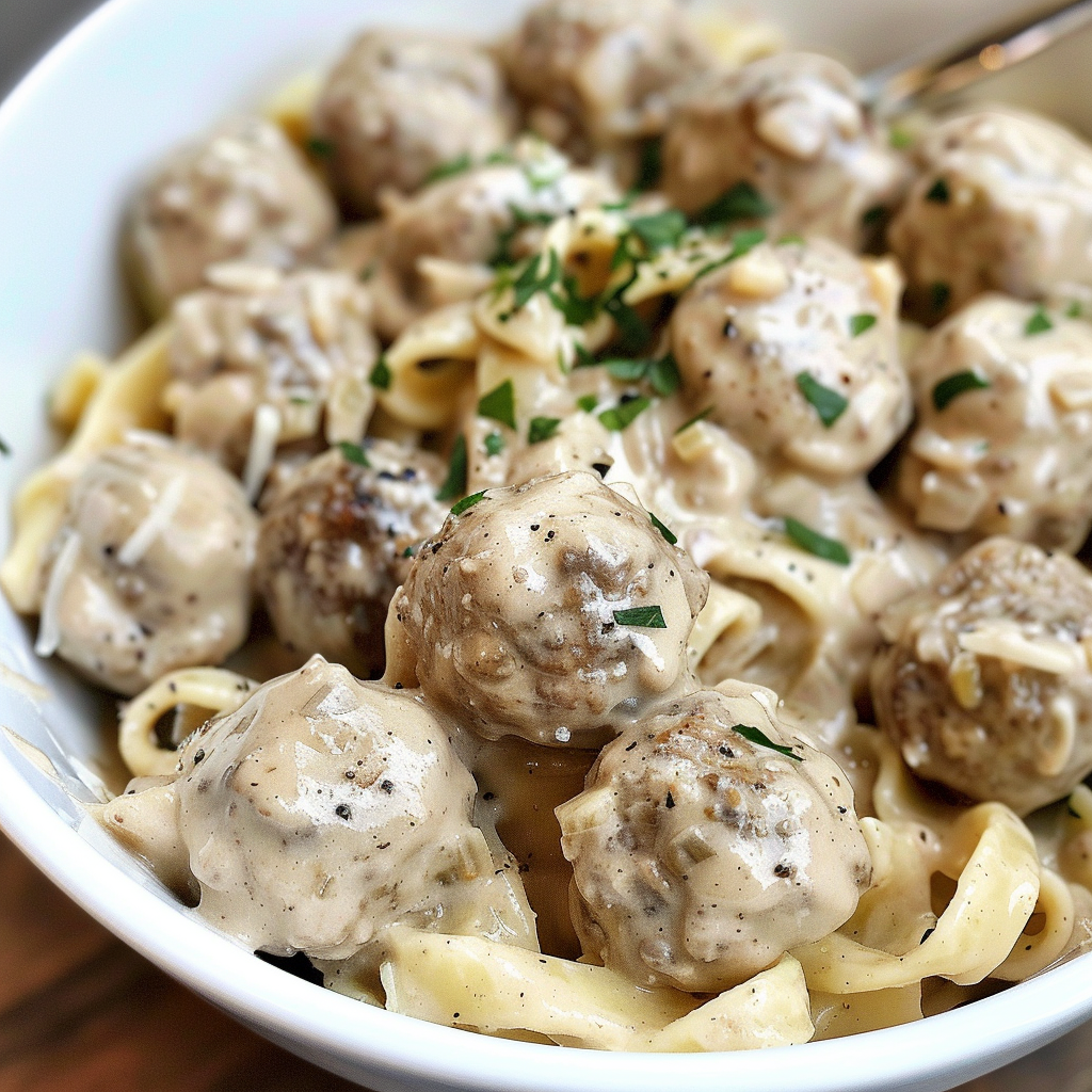 Instant Pot Meatball Stroganoff