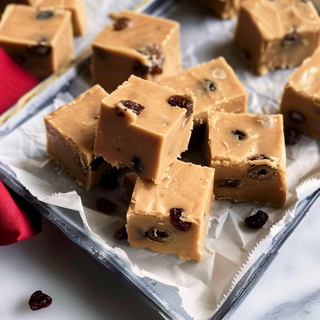 Rum and Raisin Fudge