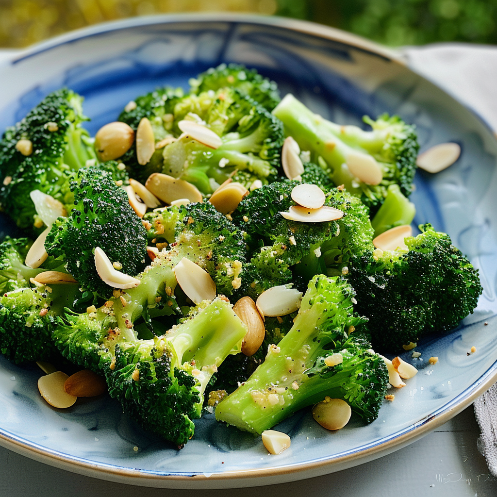 Broccoli Recipe with Garlic Butter and Almonds