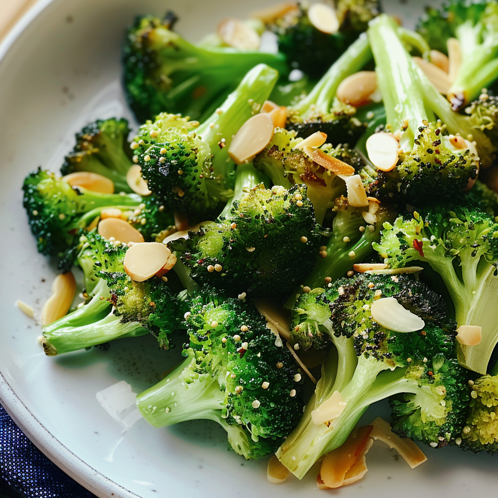 Broccoli Recipe with Garlic Butter and Almonds