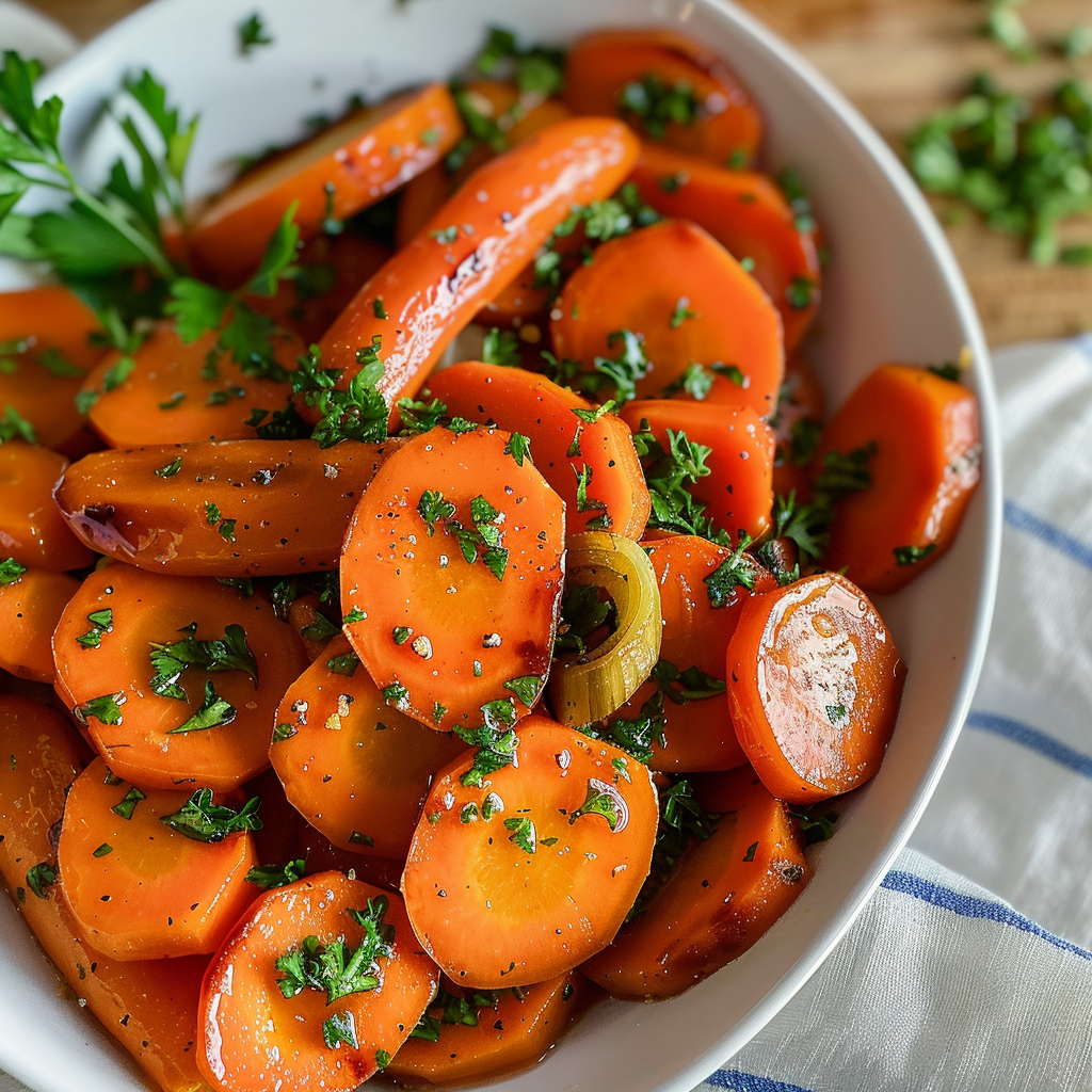 French-Style Carrots with Shallots and Parsley