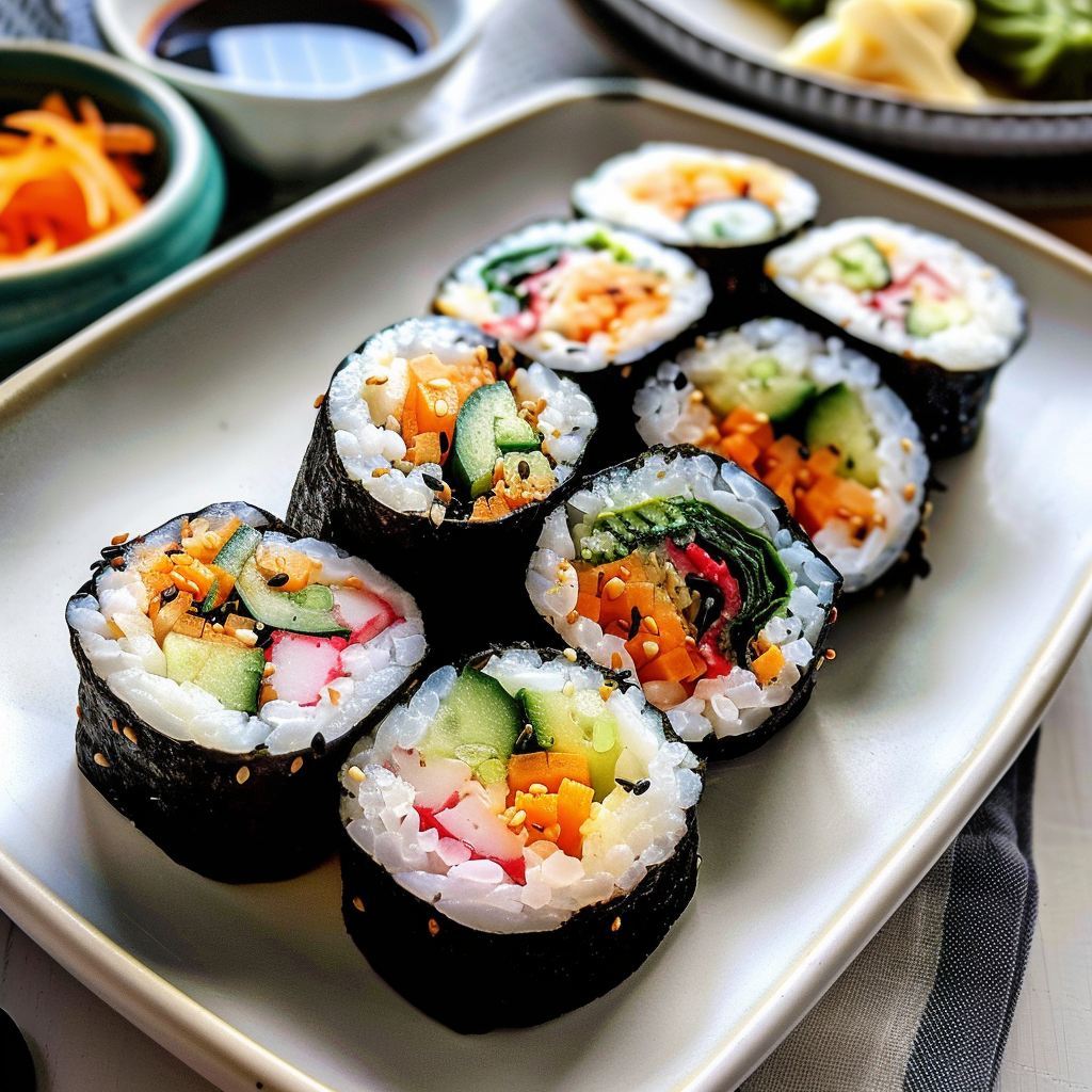 Japanese Plant-Based Sushi Rolls