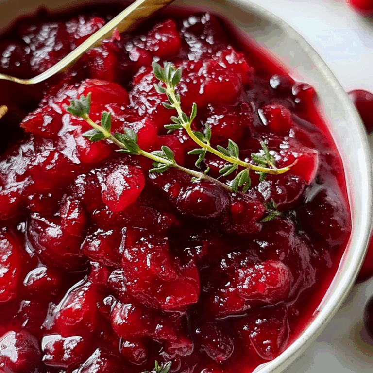 Cranberry Relish with Lemon and Thyme