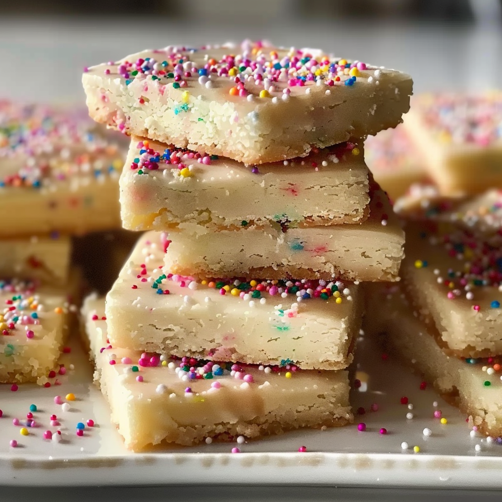 Glitter Mix Shortbread New Years Cookies