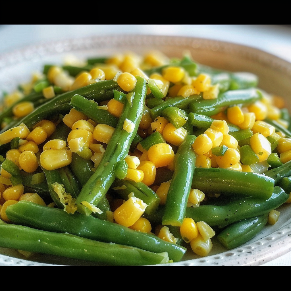 Green Beans and Corn with Lime Butter