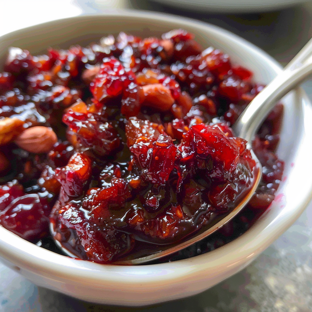 Sweet and Tangy Cranberry Nut Relish
