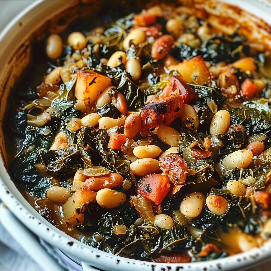 Thanksgiving Collard Greens & White Bean Cassoulet