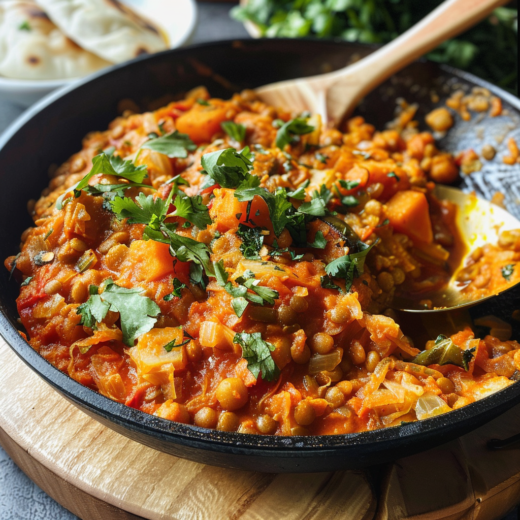 Cabbage & Lentil Vegetable Curry
