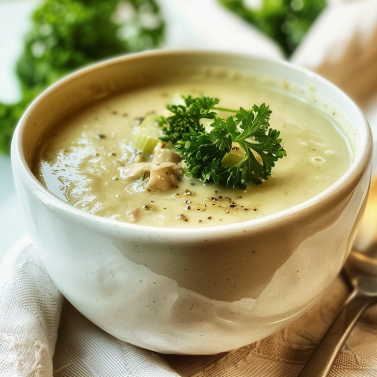 Spirulina Celery Root Soup