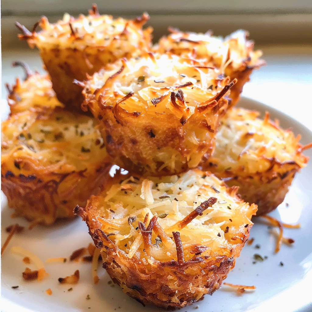 Baked Parmesan Hash Brown Cups