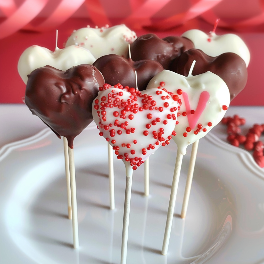 Heart Cake Pops – Valentine’s Food Idea