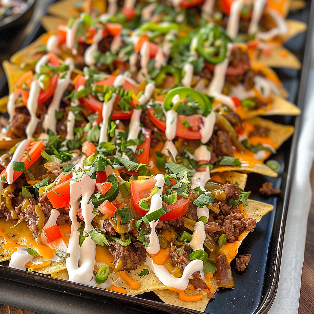 Loaded Beef Shawarma Nachos